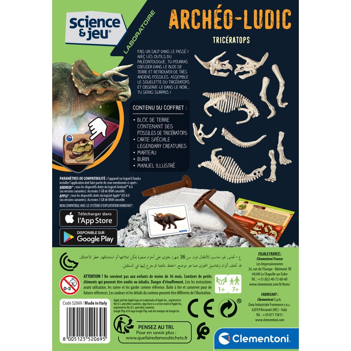 Archéo Ludic - Tricératops – Clementoni BE